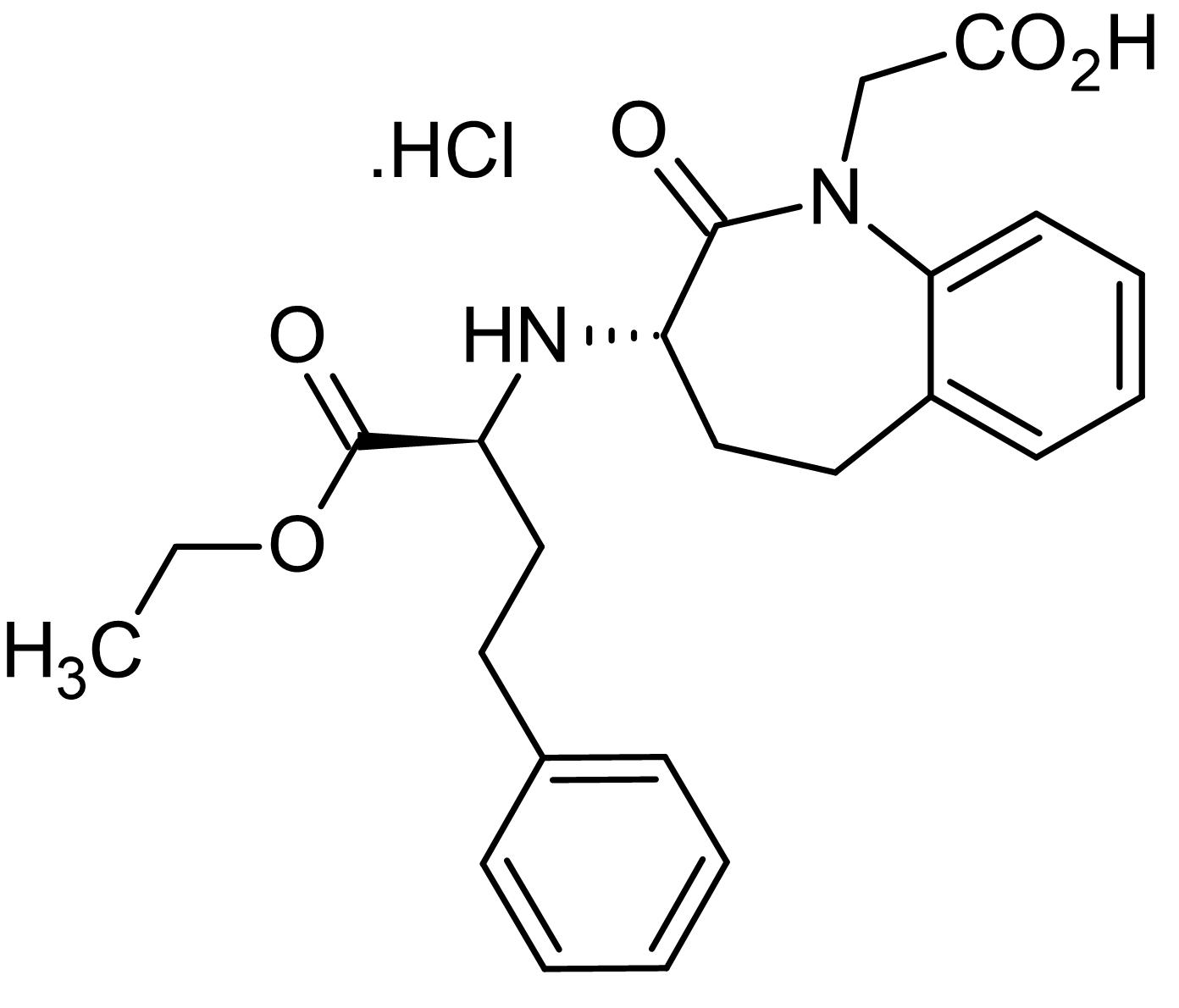 Benazepril hydrochloride, Angiotensin-converting enzyme (ACE) inhibitor ...