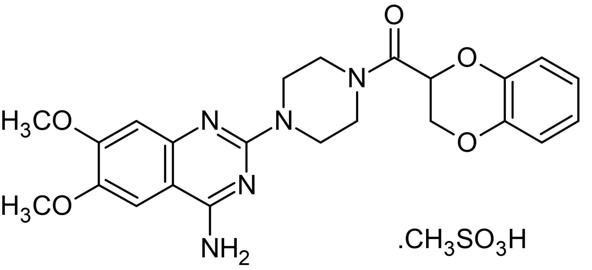 Doxazosin mesylate, alpha1 adrenoceptor antagonist (CAS 77883-43-3 ...