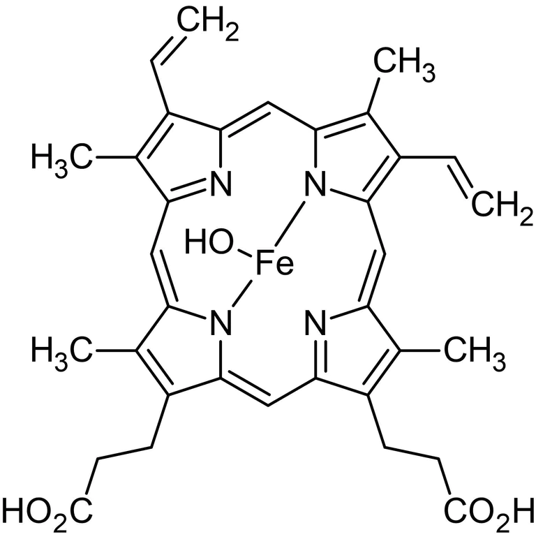 Hematin, Iron-containing porphyrin (CAS 15489-90-4) | Abcam