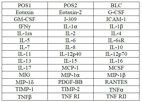 Human Inflammation Antibody Array (40 Targets) - Quantitative (ab197451 ...