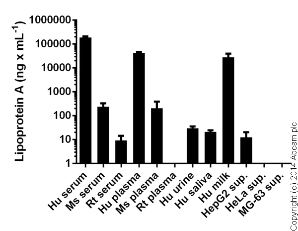 Human Lipoprotein A ELISA Kit (ab108878) | Abcam