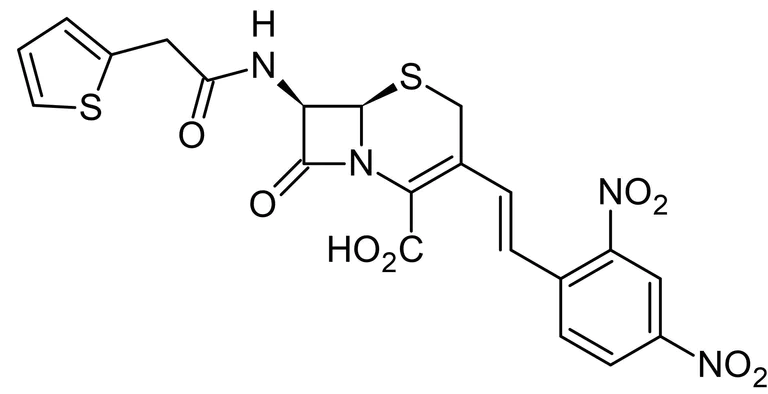 Nitrocefin, Chromogenic cephalosporin beta-lactamase substrate (CAS ...