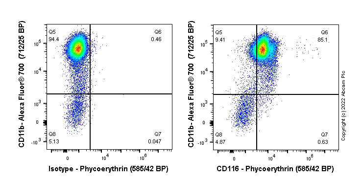 Anti-CD116 PE antibody [EPR24554-26] (ab306535) IgG | Abcam