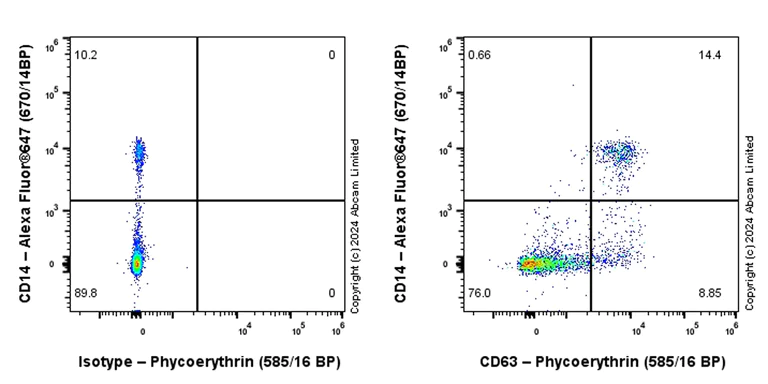 Anti-CD63 PE antibody [EPR22458-280] (ab322527) monoclonal IgG | Abcam