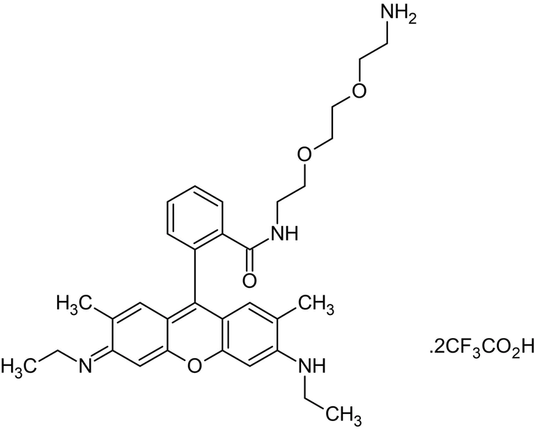 Rhodamine 6G bis(oxyethylamino)ethane amide bis(trifluoroacetate)