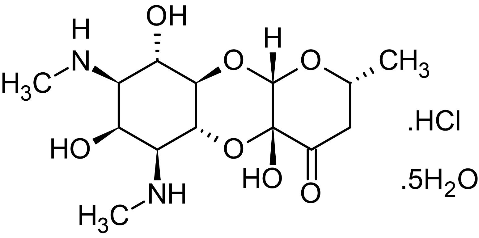 Spectinomycin hydrochloride pentahydrate, aminocylcitol antibiotic (CAS ...