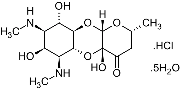 Spectinomycin hydrochloride pentahydrate, aminocylcitol antibiotic (CAS ...