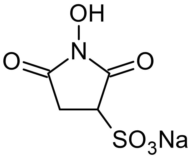Sulfo-NHS (sulfo-N-hydroxysuccinimide), Carboxylate-primary amine chemical modification reagent ...